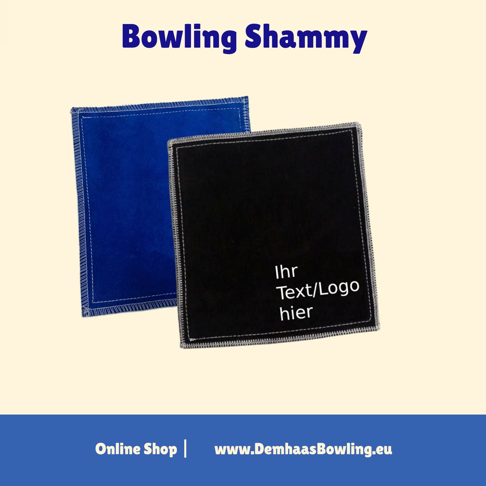 Shammy Pad mit 3D Logo - Individuelles Bowlingzubehör